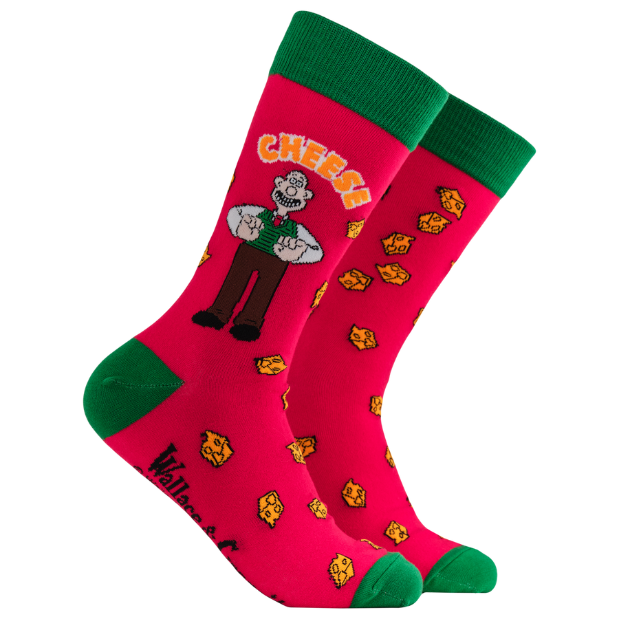 Wallace Cheese Socks - Wallace and Gromit · Wholesale Socktopus