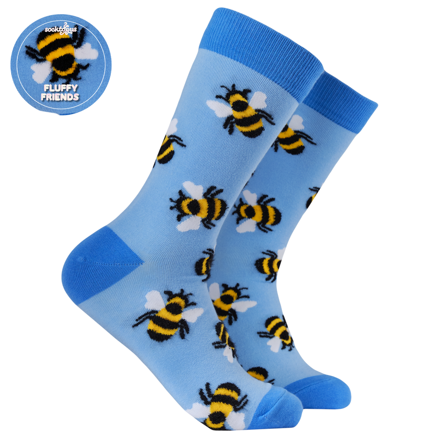 Fluffy Bees Socks · Wholesale Socktopus
