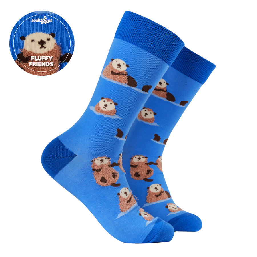 Fluffy Otter Socks · Wholesale Socktopus